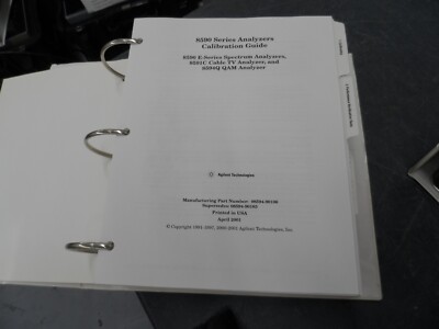HP 8590 SERIES ANALYZERS CALIBRATION GUIDE | eBay