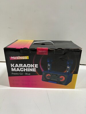 MASINGO Presto G2 Blue Karaoke Machine for Adults and Kids | eBay