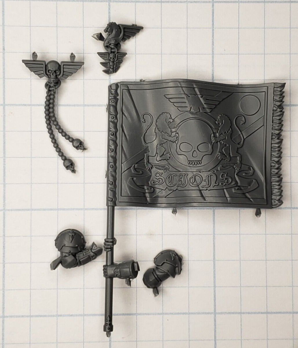 Warhammer 40k Astra Militarum Bits Tempestus Scions Command Banner ...