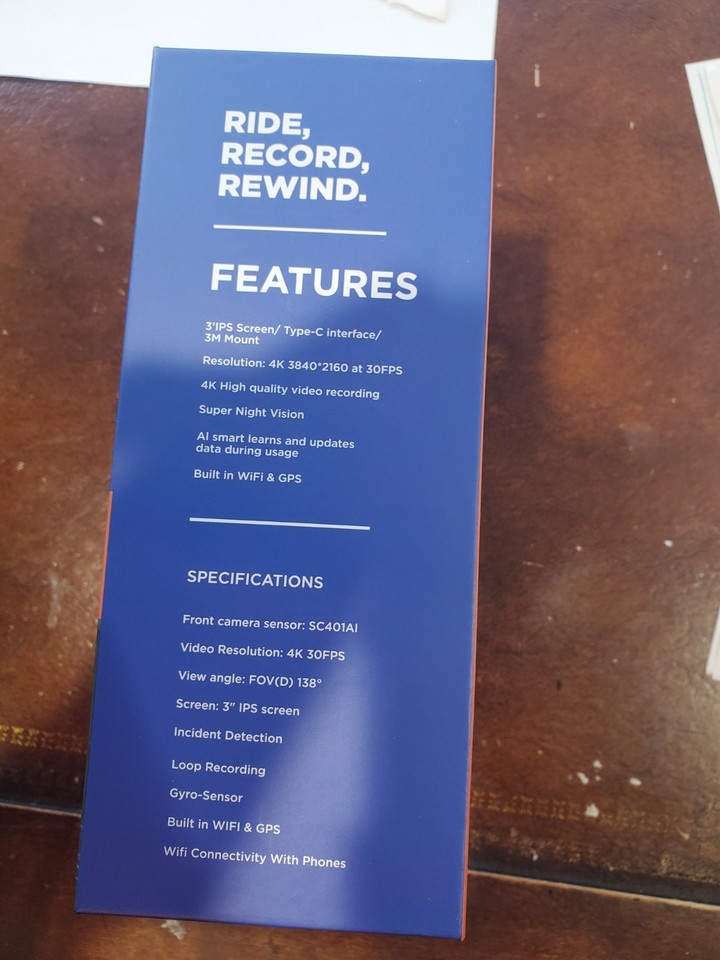 #Vivitar 4K HD Two-Way Dash Cam with AI DriveCam with WIFI | eBay