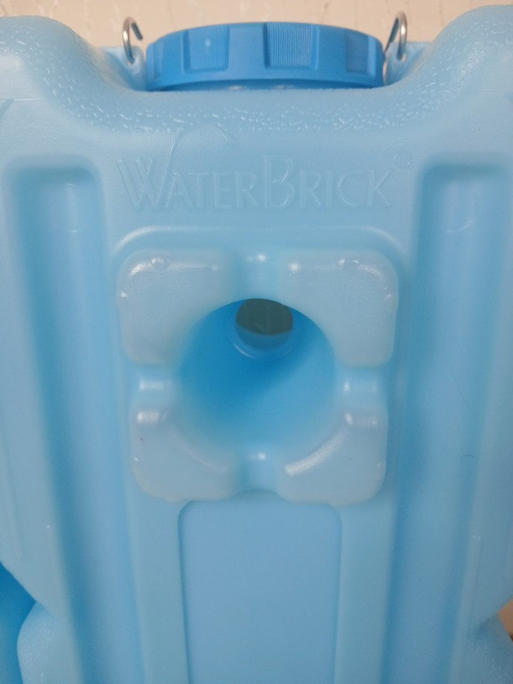 WaterBrick 3.5 Gal 2 Stackable Water Containers Food Storage Camping ...