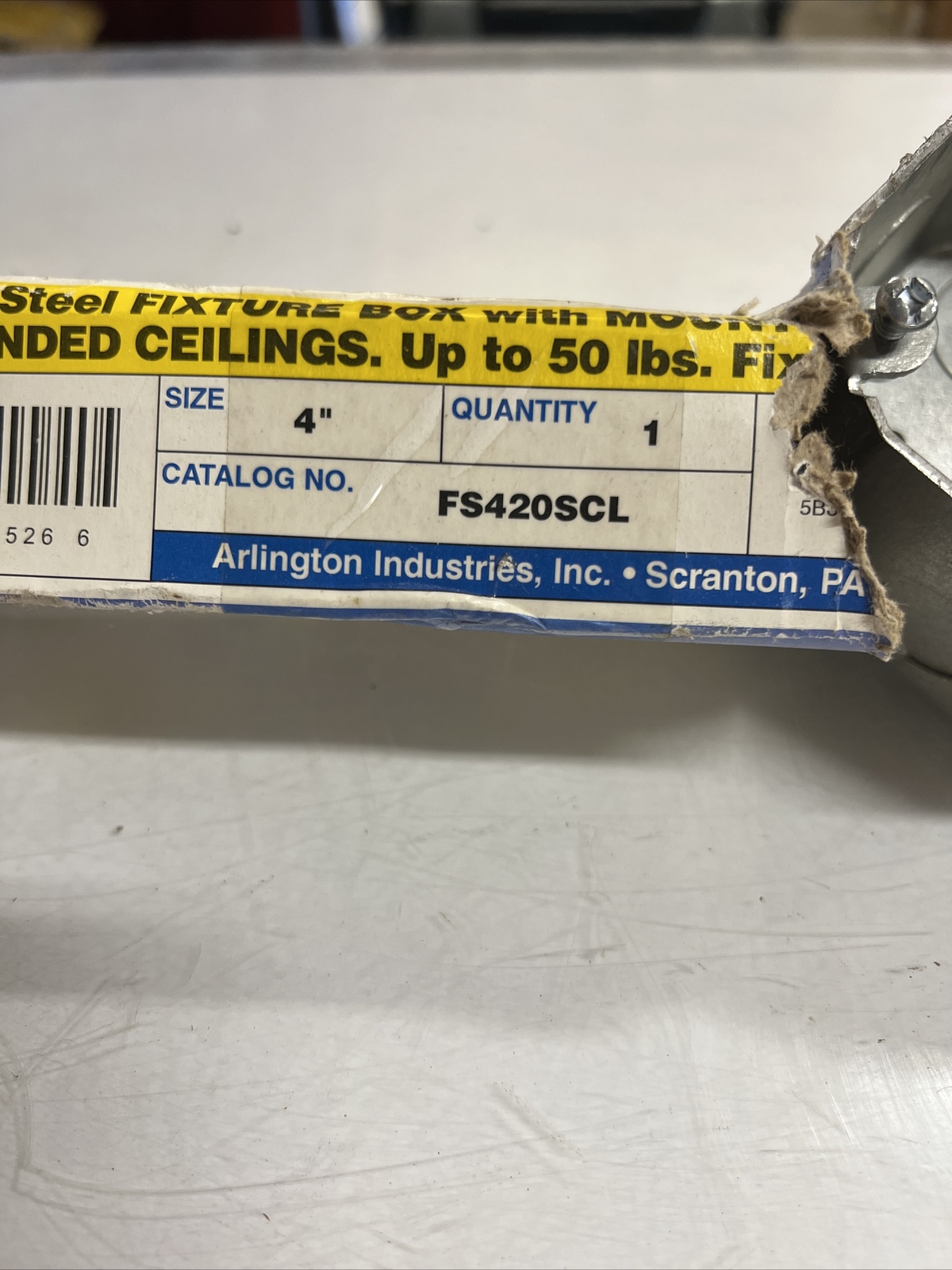 NEW - FS420SCL 4" Suspended Ceiling Fixture Kit - NOS | eBay