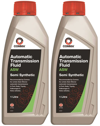 2x Comma - ASW Semi Synthetic ATF Automatic Transmission Fluid ASW1L 1L ...