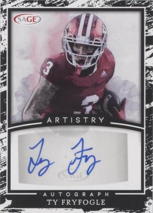 2022 SAGE Artistry - Autographs Ty Fryfogle #A-TF (AU, RC) for sale ...