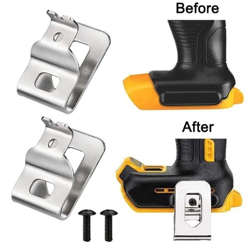 Durable Belt Clip Hooks Metal Bit Holder Kits Power Tools Waist Buckles ...
