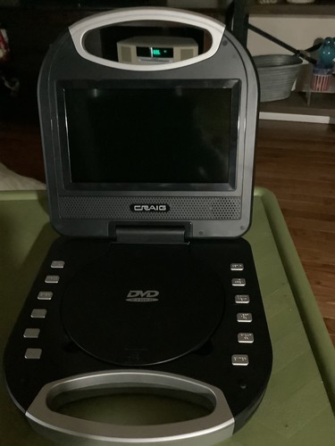 Craig 7” Portable DVD/CD Player Model CTFT750 Rechargeable Internal ...