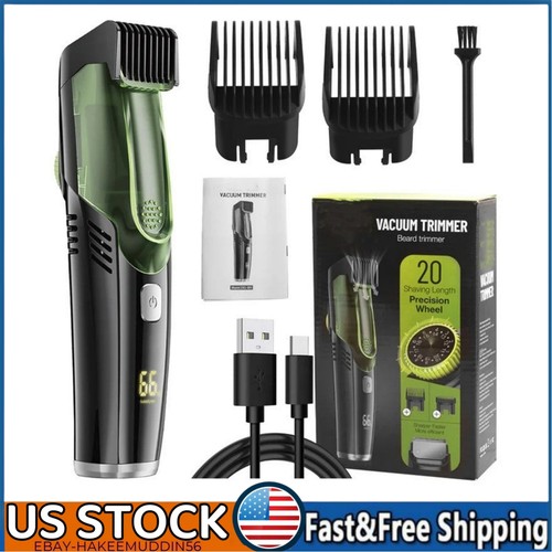 Vacutrim Vacuum Hair Trimmer Rechargeable Shave Cordless Hair Clipper ...