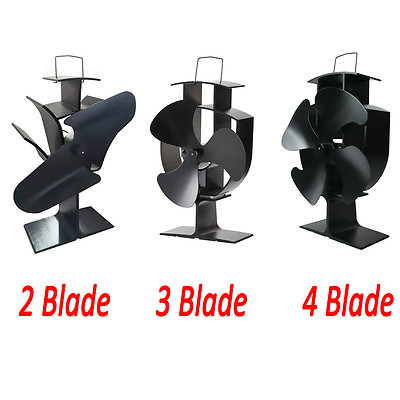 2 Blade 3 Blade 4 Blade Top Mini Heat Powered Wood Burning Log Burner ...