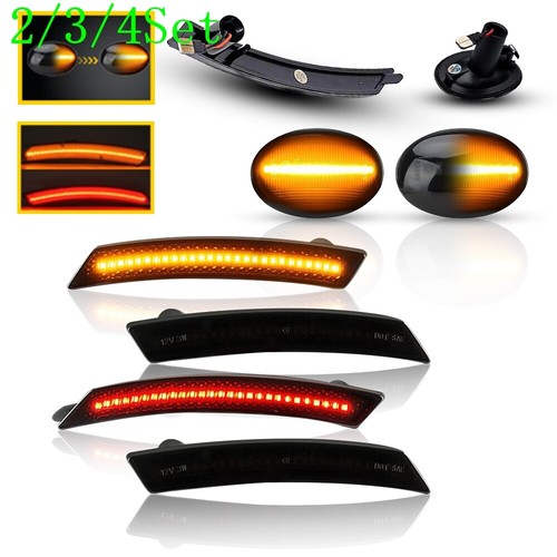 2/3Set Fit MINI Cooper R55 R56 R57 R58 Front Rear LED Side Fender ...