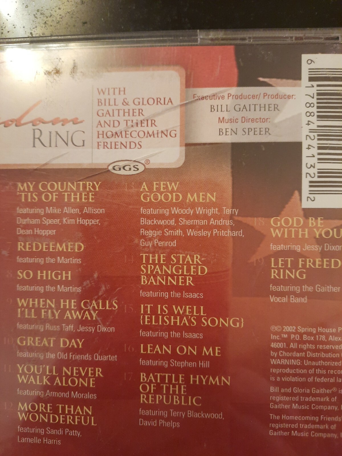 Let Freedom Ring by Bill Gaither (Gospel) (CD, Sep-2002, Spring House ...