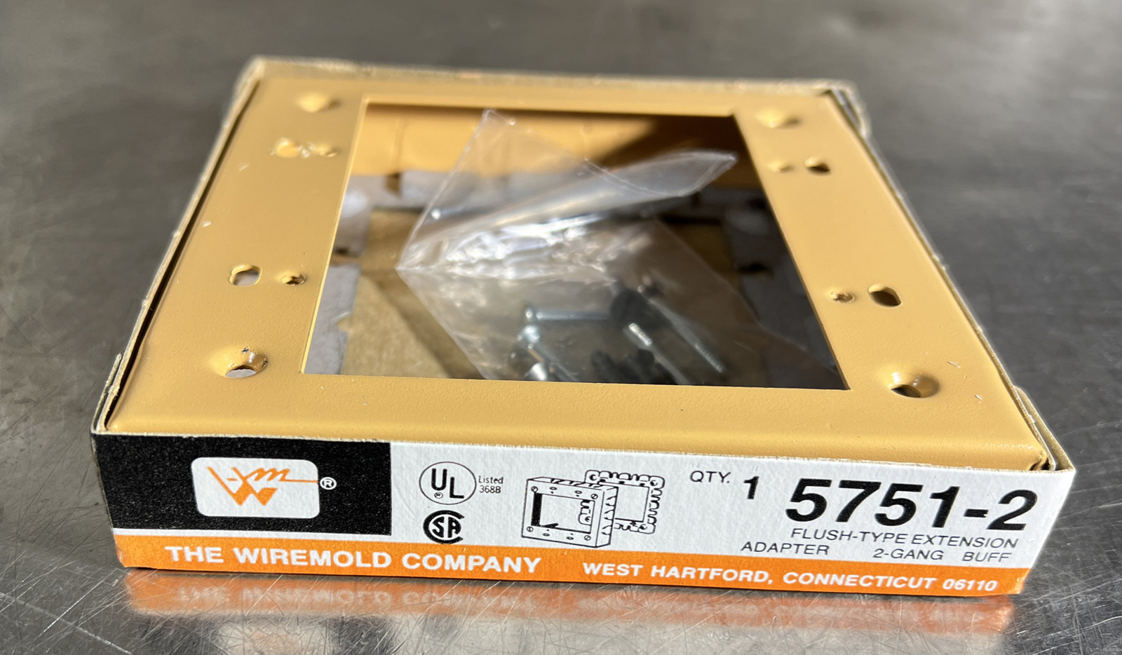 Wiremold 5751-2 Flush-Type Extension Adapter 2-Gang Buff Nos Surplus | eBay