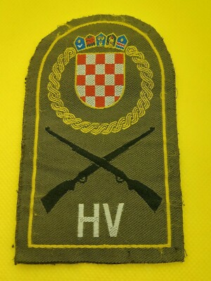 CROATIAN ARMY - HV, INSIGNIA, CROATIAN ARMED FORCES PATCH VINTAGE ! | eBay