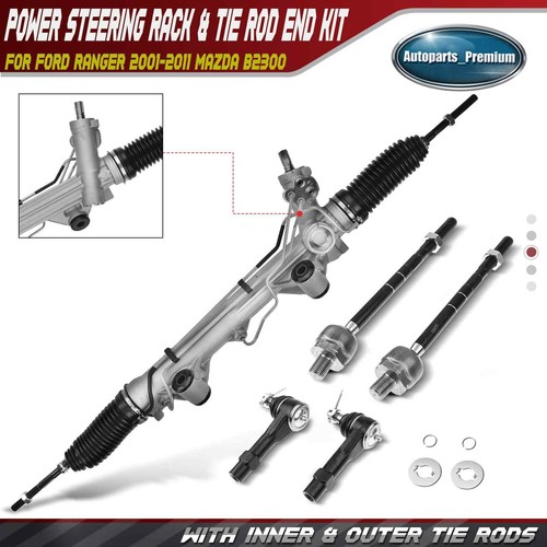 5x Rack and Pinion & Tie Rod End Kit for Ford Ranger 2001-2011 Mazda ...