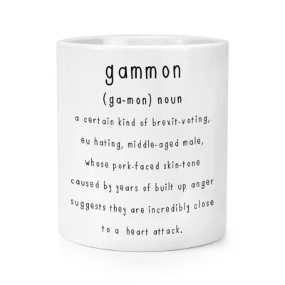Gammon Definition Brexit Makeup Pinsel Bleistift Topf Lustiger Witz ...