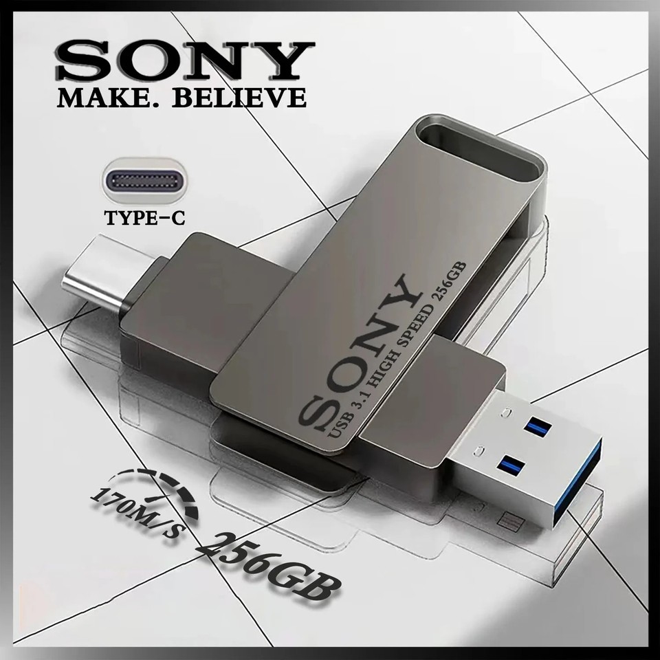 Sony USB Flash Drive 2TB 1TB 512GB 256GB 128GB Metal Type-C High Speed ...