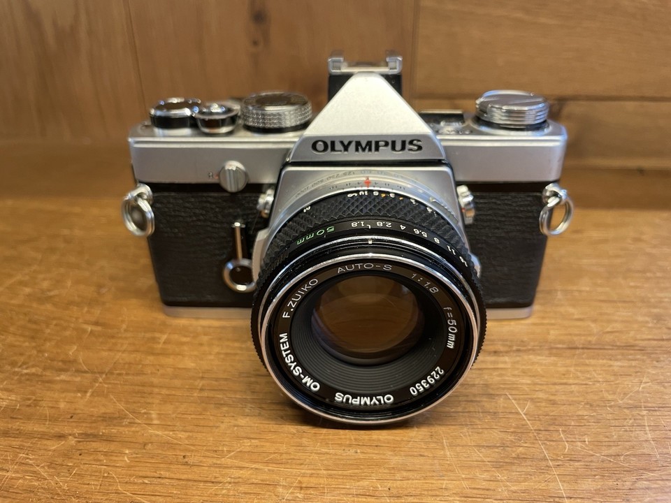 *CLA'd : Near Mint ++* Olympus OM-1 Film Camera Zuiko Auto S 50mm F/1.8 ...