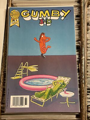 GUMBY 3D 4 BLACKTHORNE PUBLISHING pokey arthur clokey cody weiss 1987 ...