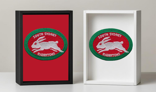 STH SYDNEY RABBITOHS NRL *BEANIE SIZE* Embroidered Patch Badge 62x48mm ...