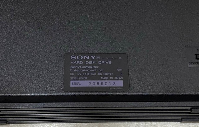 PS2 HARD DISK DRIVE SCPH-20400 SONY For Playstation2 + AC ADAPTOR USED ...