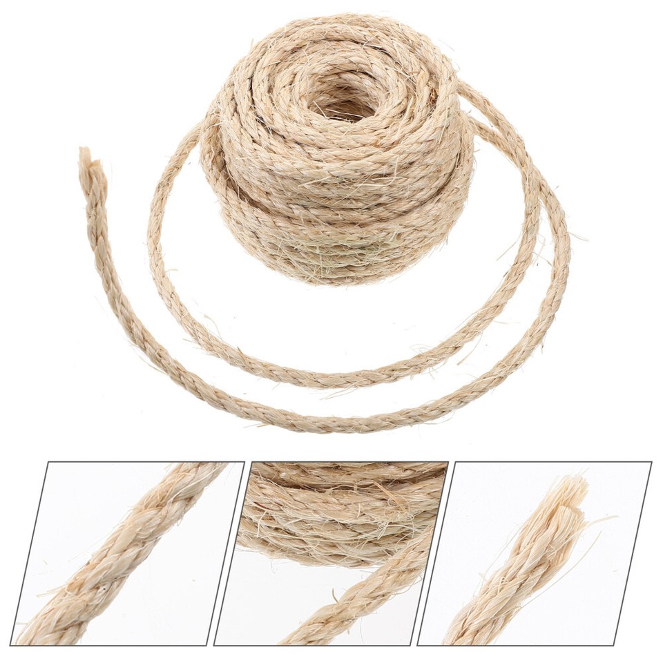 Natural Sisal Rope Cat Scratching Rod Twine Replacement Board Kitten | eBay