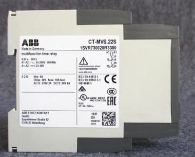 1PC New For ABB Time Relay CT-MVS.22S, 2c/o, 24-48VDC, 24-240VAC free ...