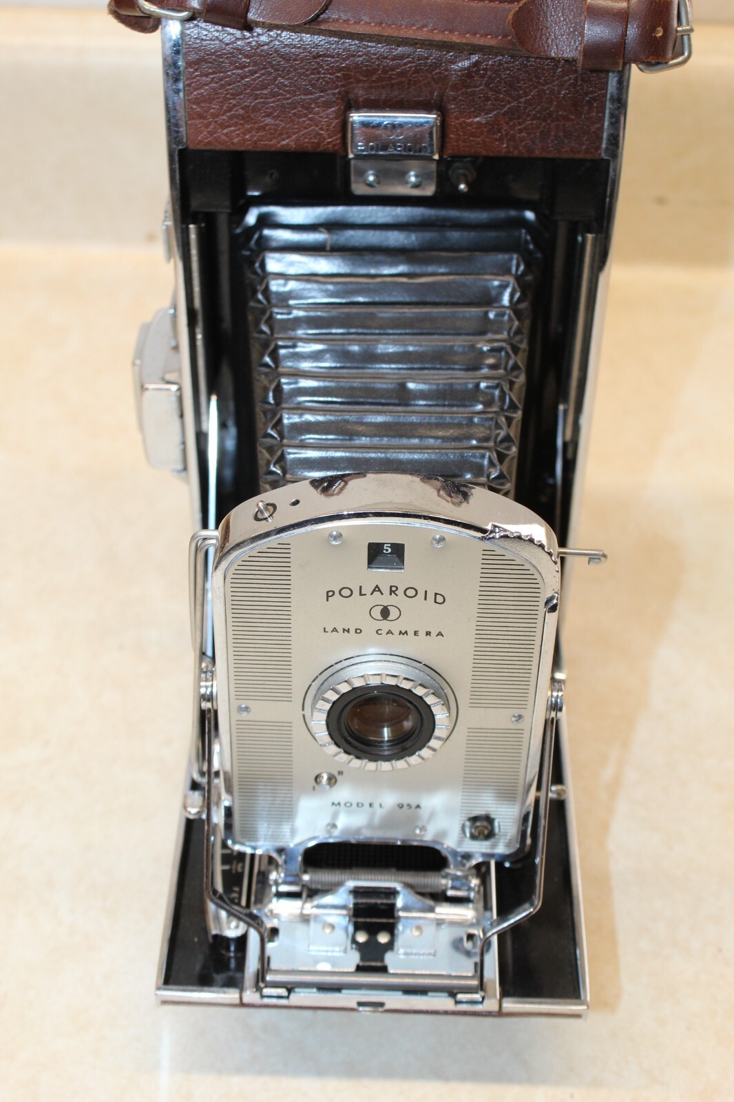 Vintage Polaroid Land Camera 95A w/ Filters Flash Case Light Meter | eBay