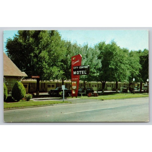 Postcard Oregon Redmond City Center Motel Old Cars UNP B38 | eBay