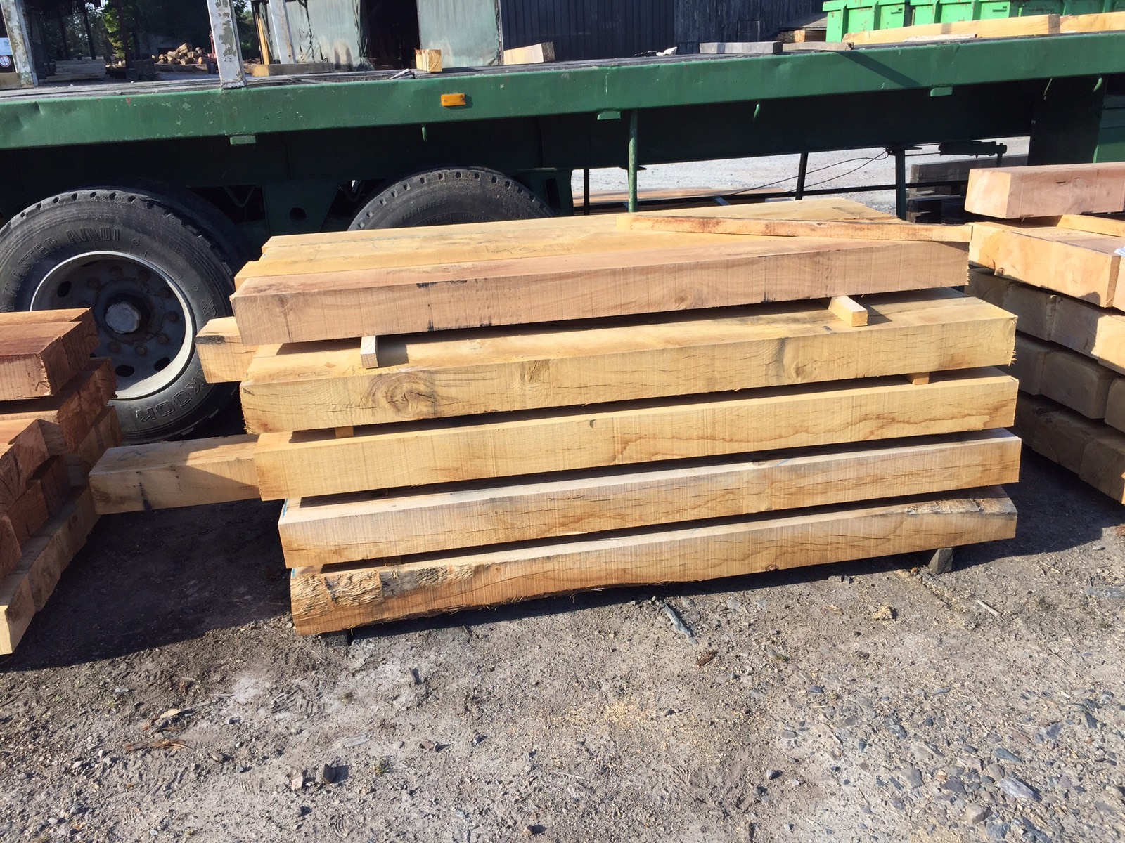 French Oak Railway Sleeper Harwood Sleeper Border Planter Decking | eBay UK