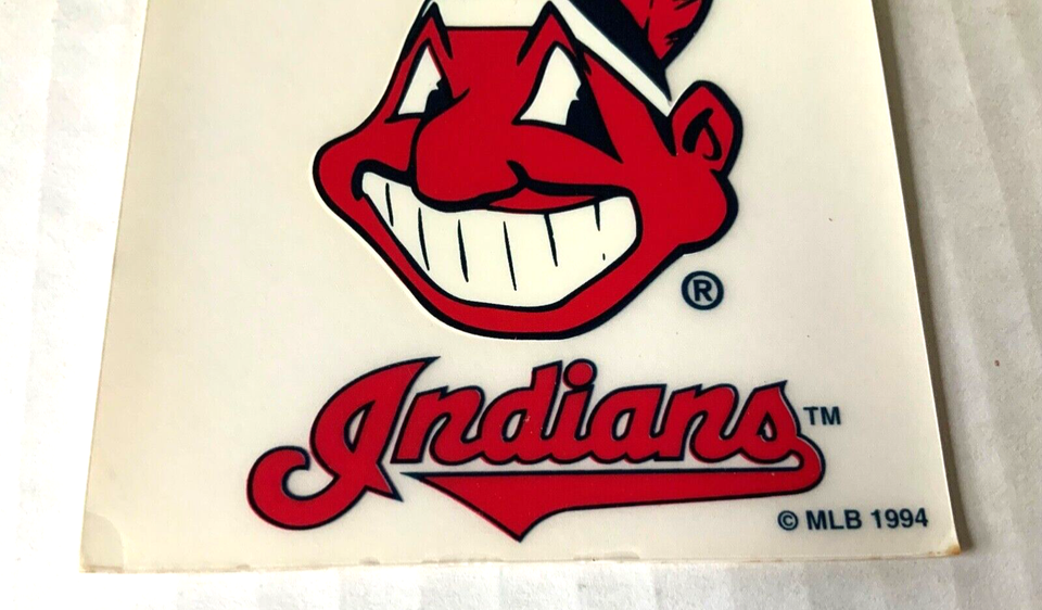 Cleveland Indians Mascot Reusable Static Cling Decal Chief Wahoo MLB ...