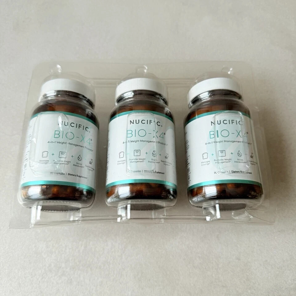 AUTHENTIC BIO-X4 NUCIFIC Weight Loss Manage Probiotic Metabolism Boost ...