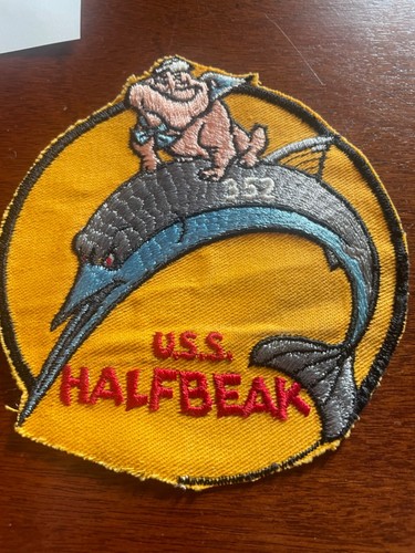 USS HALFBEAK SS-352 US NAVY SUBMARINE PATCH Older Vintage Original | eBay