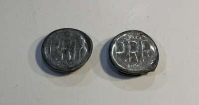 Old Vintage PRR Pennsylvania Railroad(?) Lead Button Pins | eBay