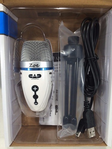 CAD Audio Zoe USB Condenser Recording Microphone With TrakMix Headphone ...
