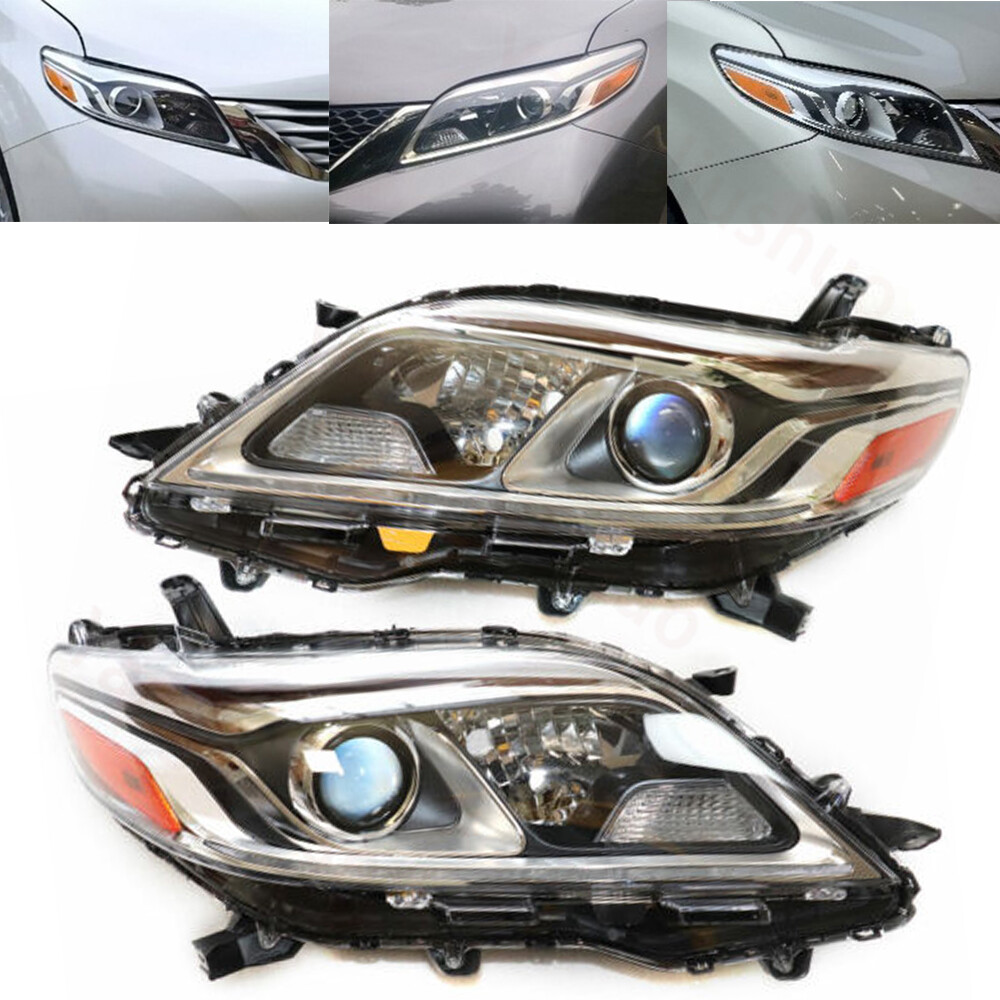 Left & Right Side Pair Xenon Headlight Headlamp Set For Toyota Sienna ...