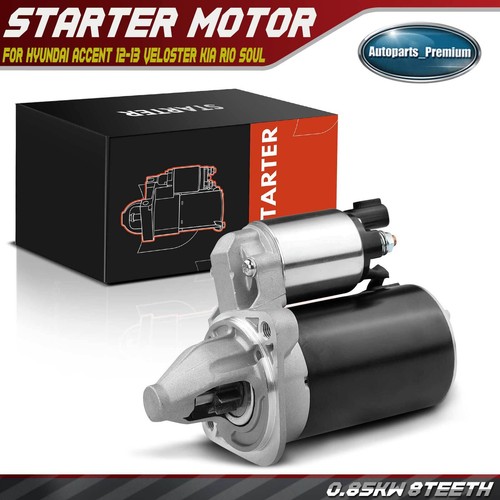 Starter Motor for Hyundai Accent 12-13 Veloster Kia Rio Soul 0.85kW 12V ...