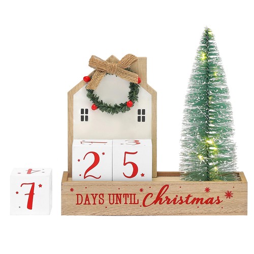 Christmas Countdown Calendar, Days Until Christmas Countdown Blocks ...