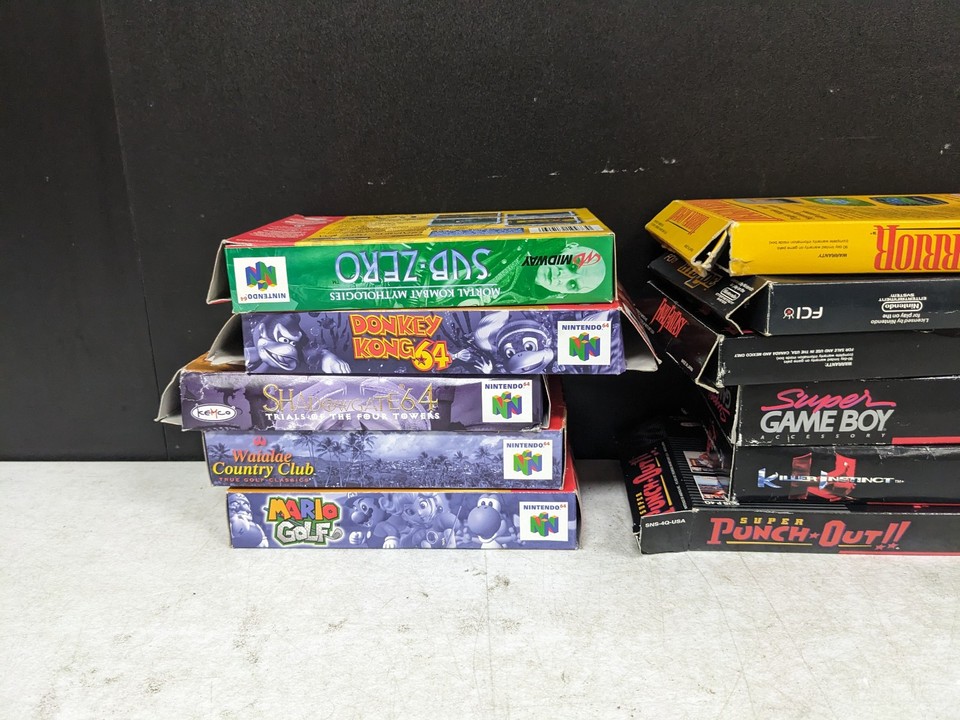 Lot of Various Nintendo Empty Game Boxes-Wholesale | eBay