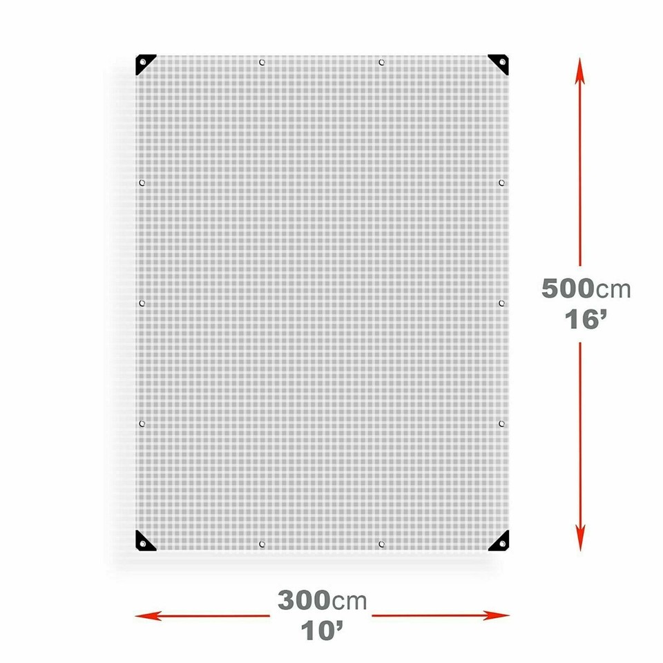 Waterproof Heavy Duty Clear Tarpaulin Tarps Ground Sheet Cover Log ...
