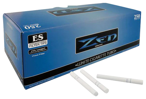 Zen Smoke White Light King Size Cigarette Filter Tubes 10 Boxes for ...