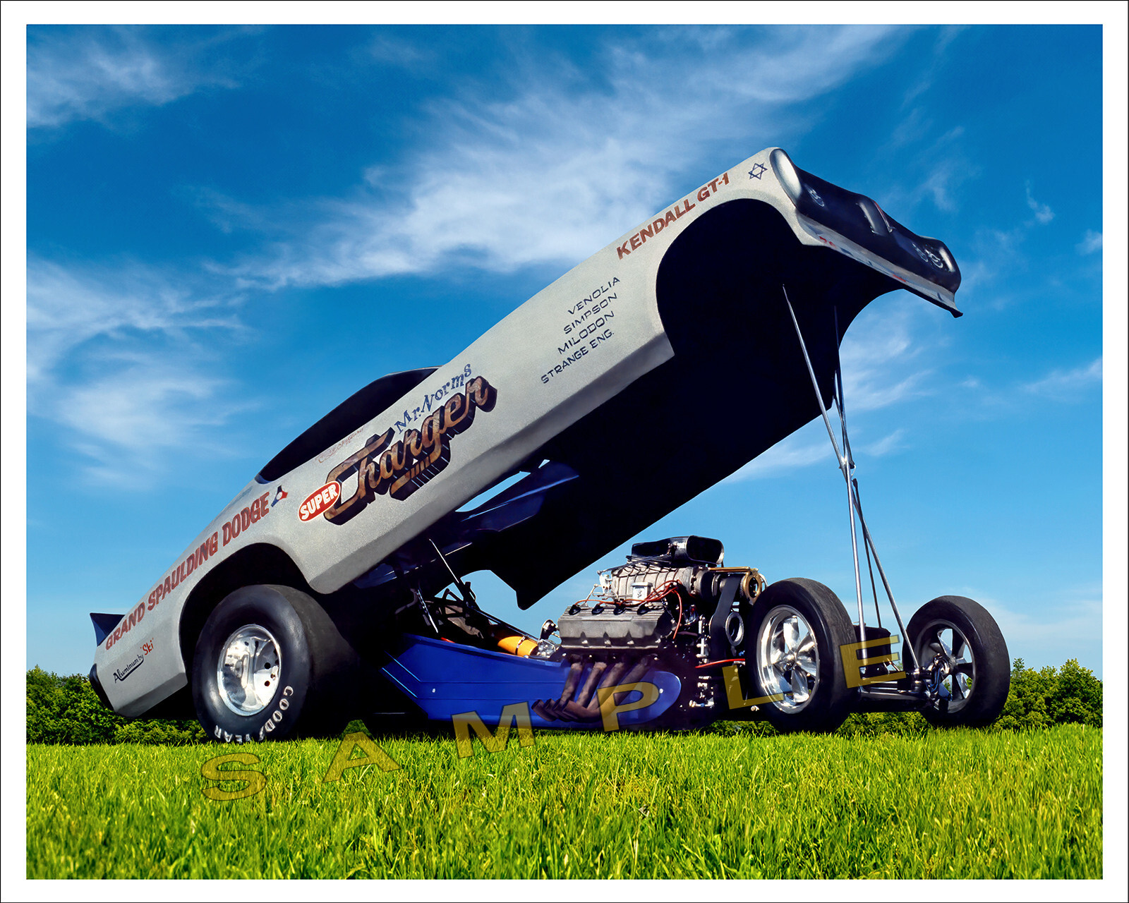 Mr Norm Funny Car Charger Fine Art 16"x20" Drag Racing Print Photo | eBay