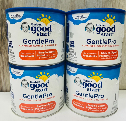 (4 CANS) Gerber GoodStart: GentlePro Stage 1-20 oz Infant Formula (READ ...