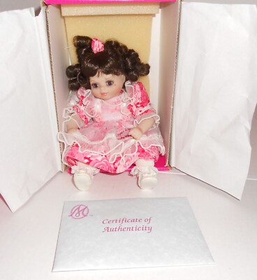 Marie Osmond Porcelain Doll Baby Marie Paper Roses Tiny Tot Boxed w/COA ...