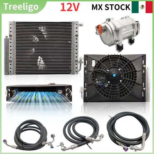 12V A/C Unit Air Conditioner Under Dash Evaporator 12000 BTU for Truck ...
