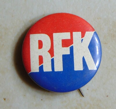 Robert F. Kennedy RFK 1968 campaign pin button political | eBay