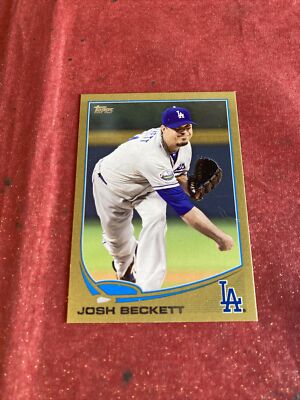 2013 Topps Josh Beckett 219 1064/2013 Card w/ Printing Error | eBay