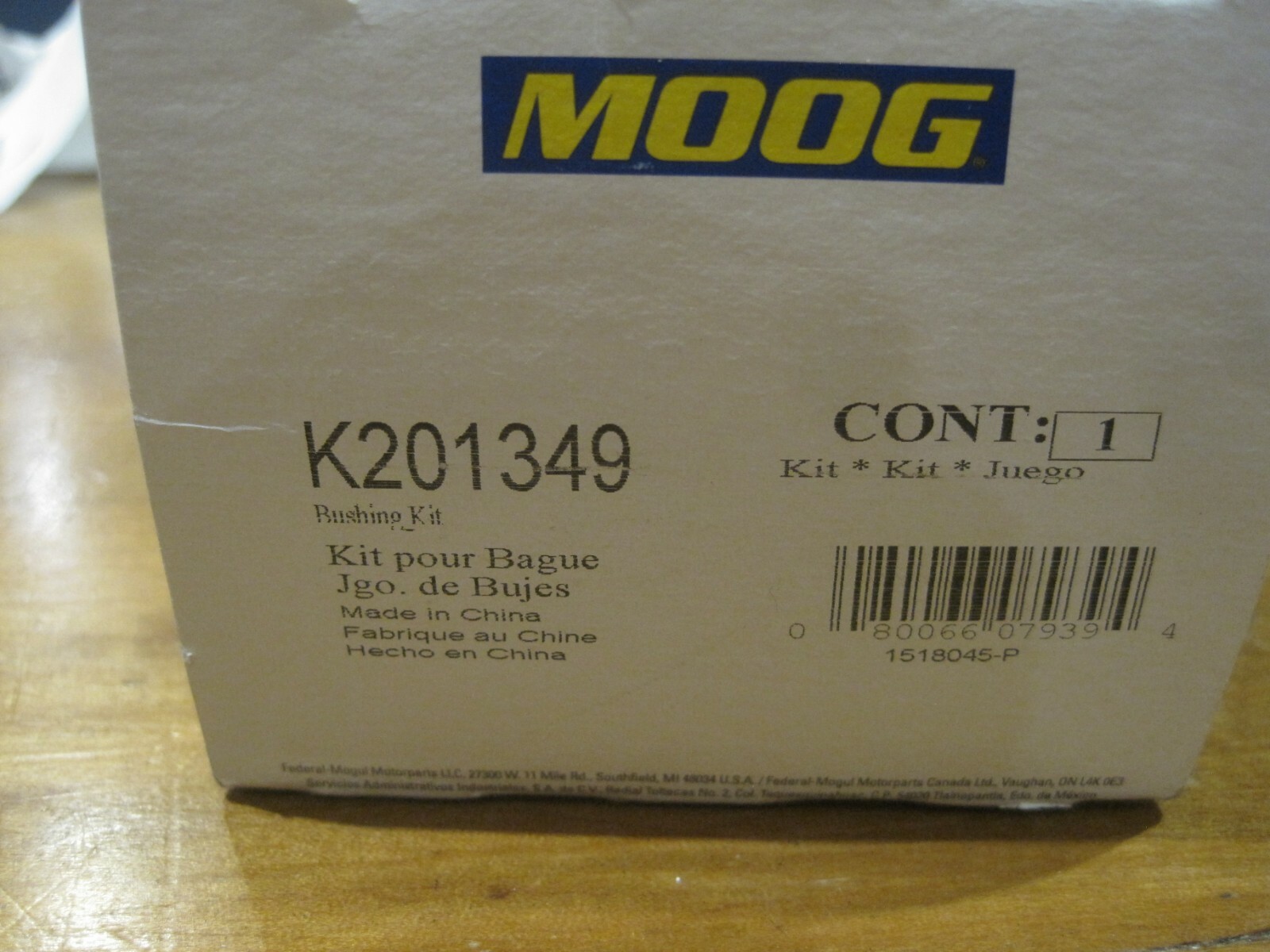 New Moog Replacement Rear Upper Control Arm Bushing Fits Ford Part# ...