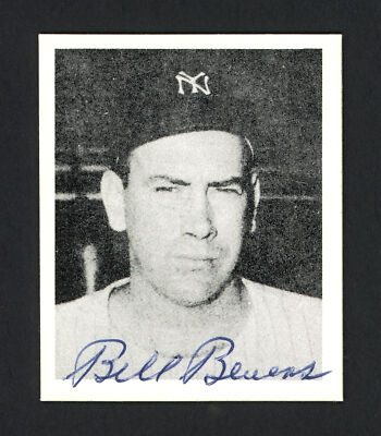 Bill Bevens Autographed 1978 Bowman 1948 Bowman Reprint Card #22 ...