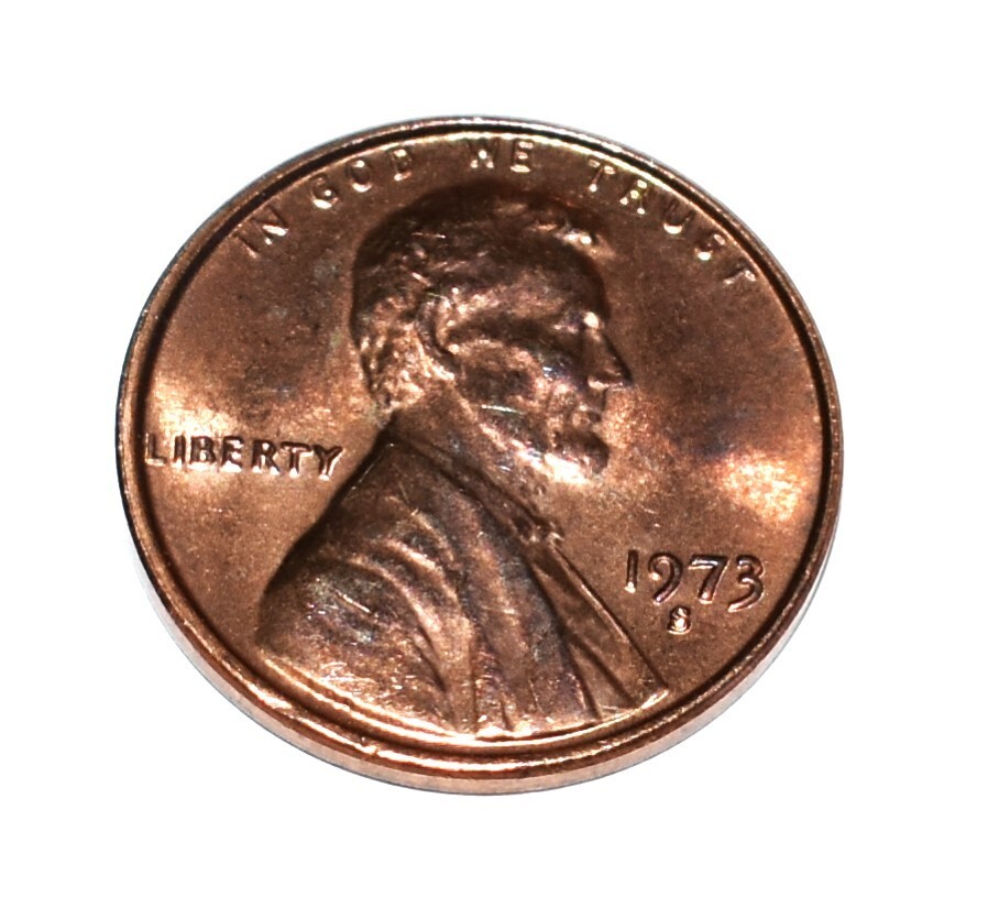 1973 S Penny DDO DDR Pillars, Broad Strike, Muti Error Red Uncirculated ...