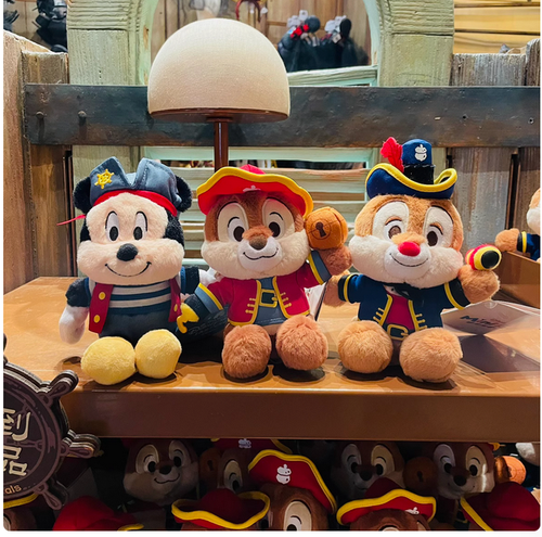 Authentic Shanghai Disney Pirate Mickey Chip Dale Shoulder Pal Magnet ...