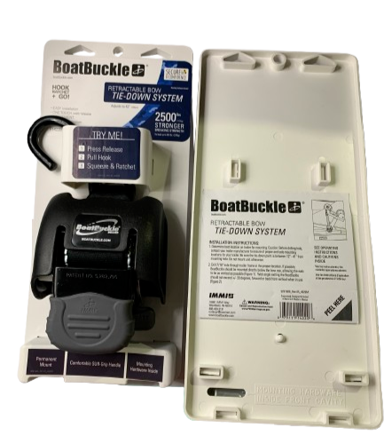 BoatBuckle F14220 Retractable Bow Tie Down 2500 lbs, Adjustable Heavy ...